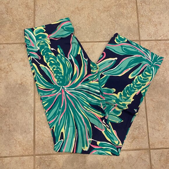 Lilly Pulitzer | Pants & Jumpsuits | Palm Tree Palazzo Pants | Poshmark